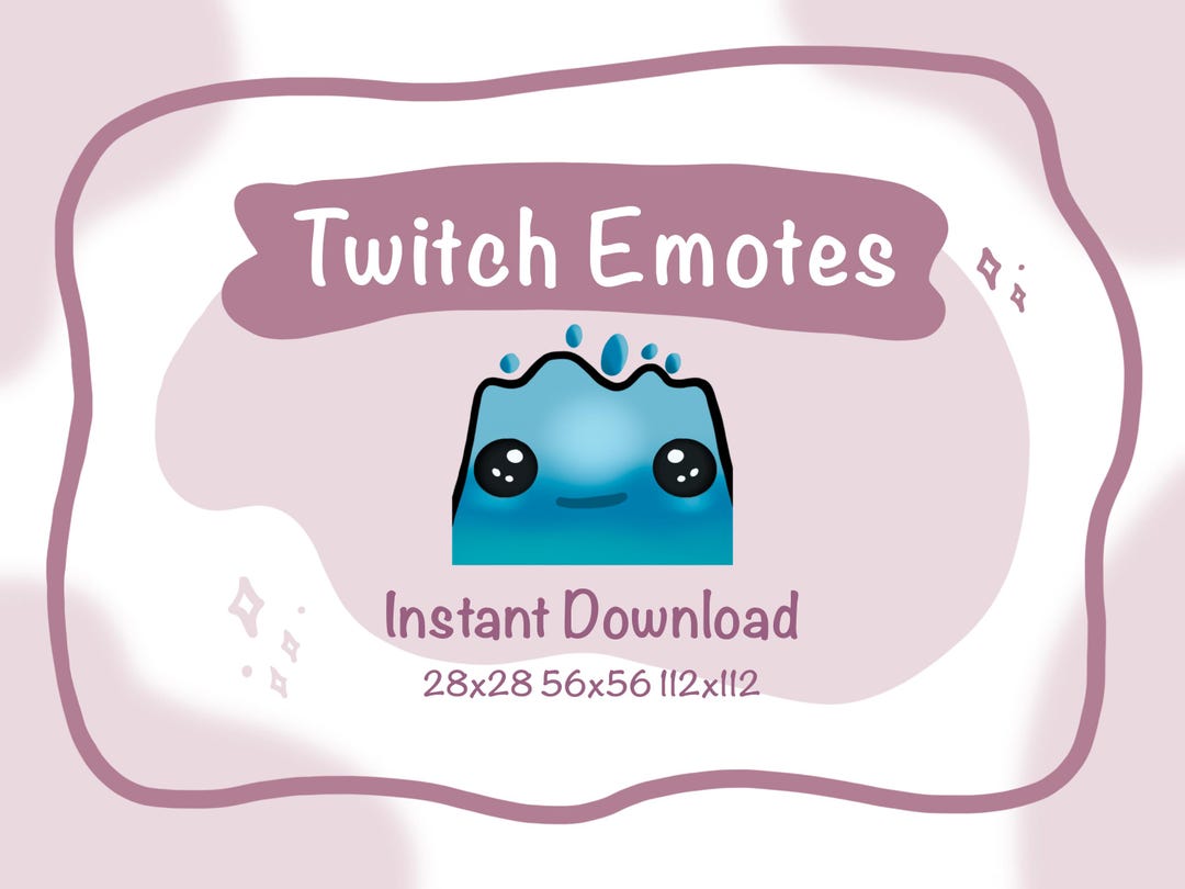ANIMATED Water Sprite Emote Shocked Sprite Streamer Chat Emotes - Etsy