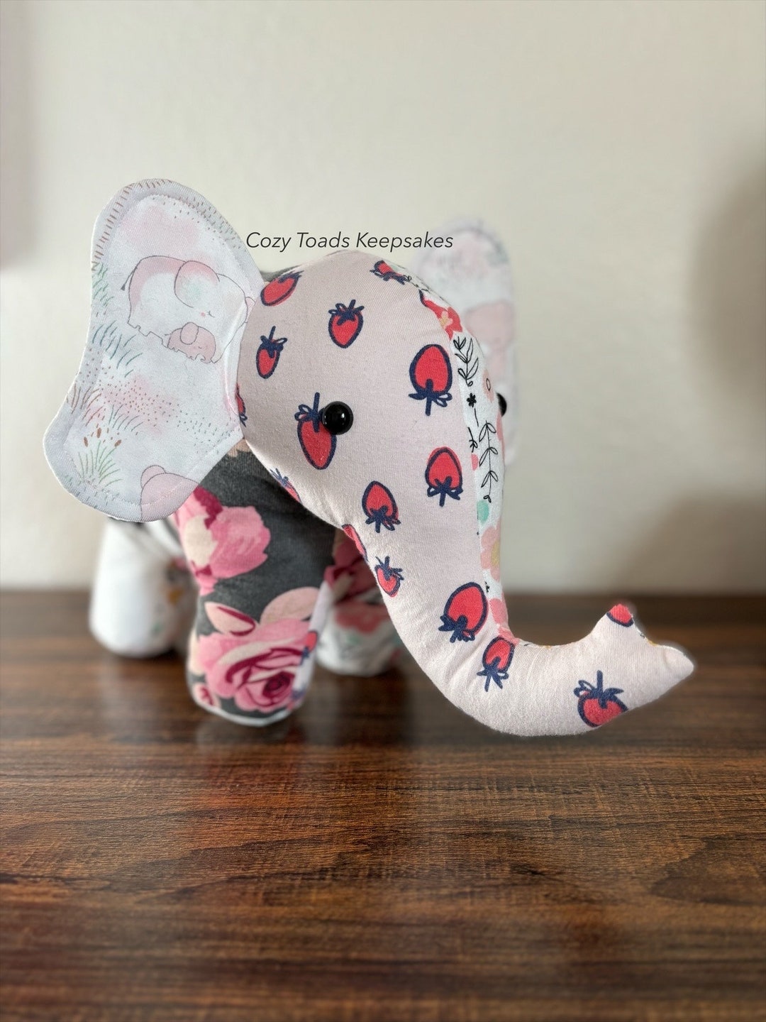 Keepsake Elephant Stuffed Animal, Hospital Blanket Elephant, Handmade Gift, Upcycled Baby ...