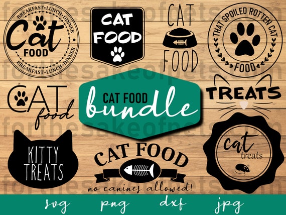 Cat Food Container Labels SVG Cat Food Container Labels PNG | Etsy