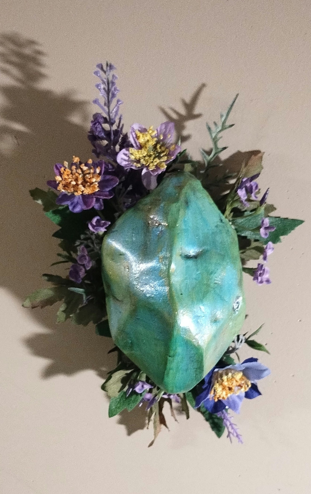 Sculpted Crystal & Flowers - Etsy