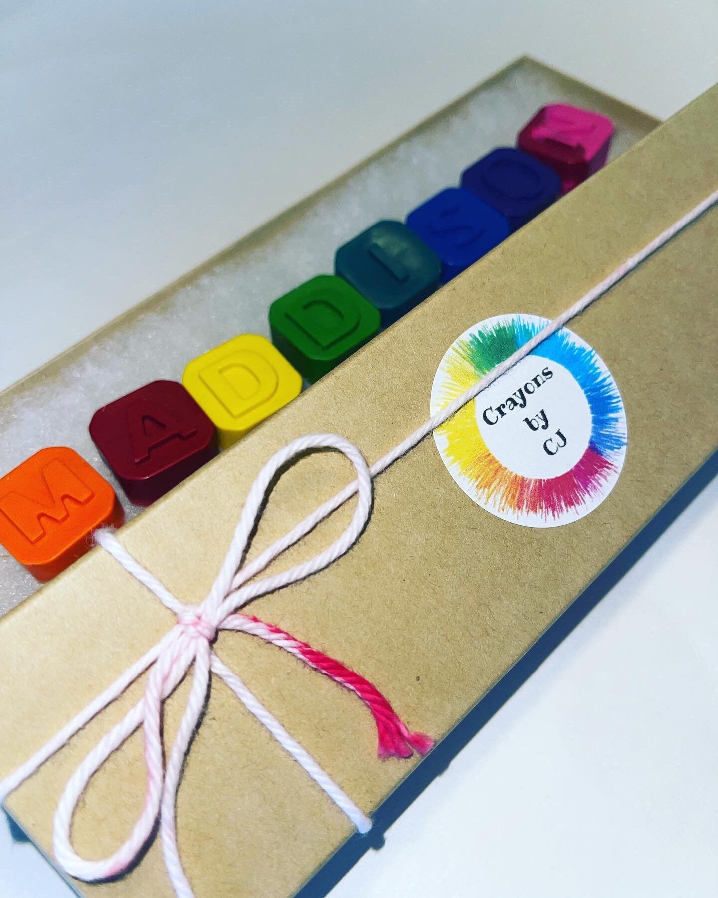 Crayon Name Set, Crayon Letters, Kids Learning Toys, Gifts for Kids ...