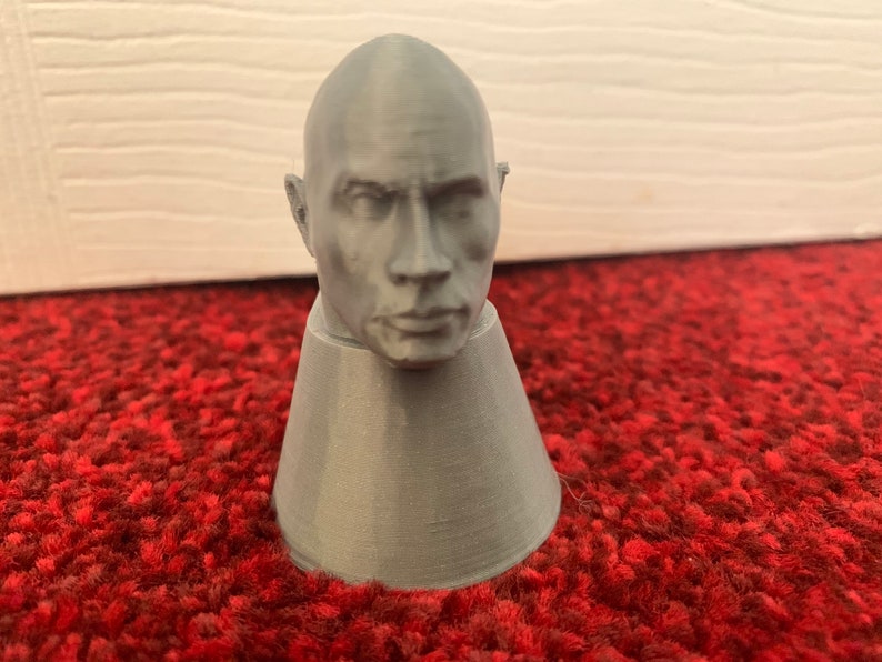The Rock Chock Dwayne the Rock Johnson Door Stop Chock Grey - Etsy