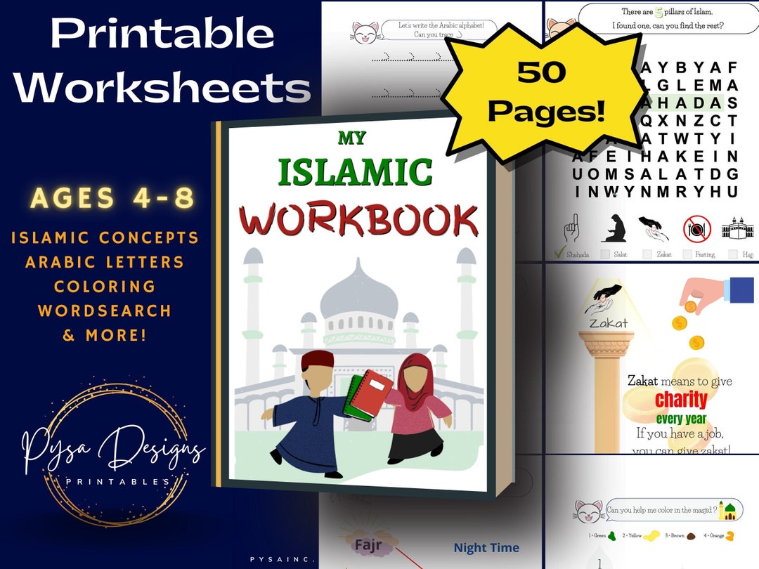Islamic Printable Worksheets L Ramadan Worksheets L Muslim Kids ...