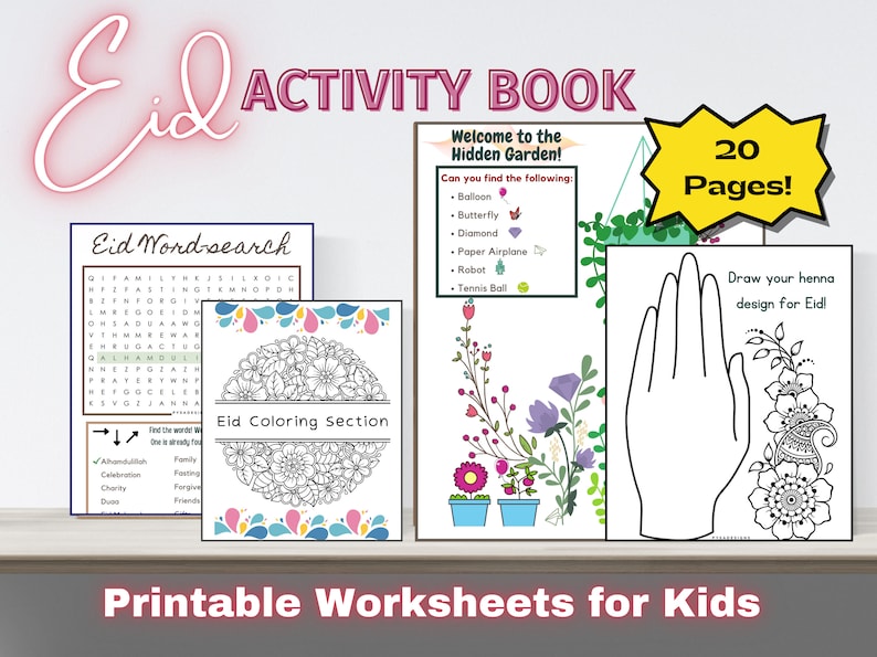 Eid Activity Book | Eid Activities | Muslim Kids | Islamic Activities ...