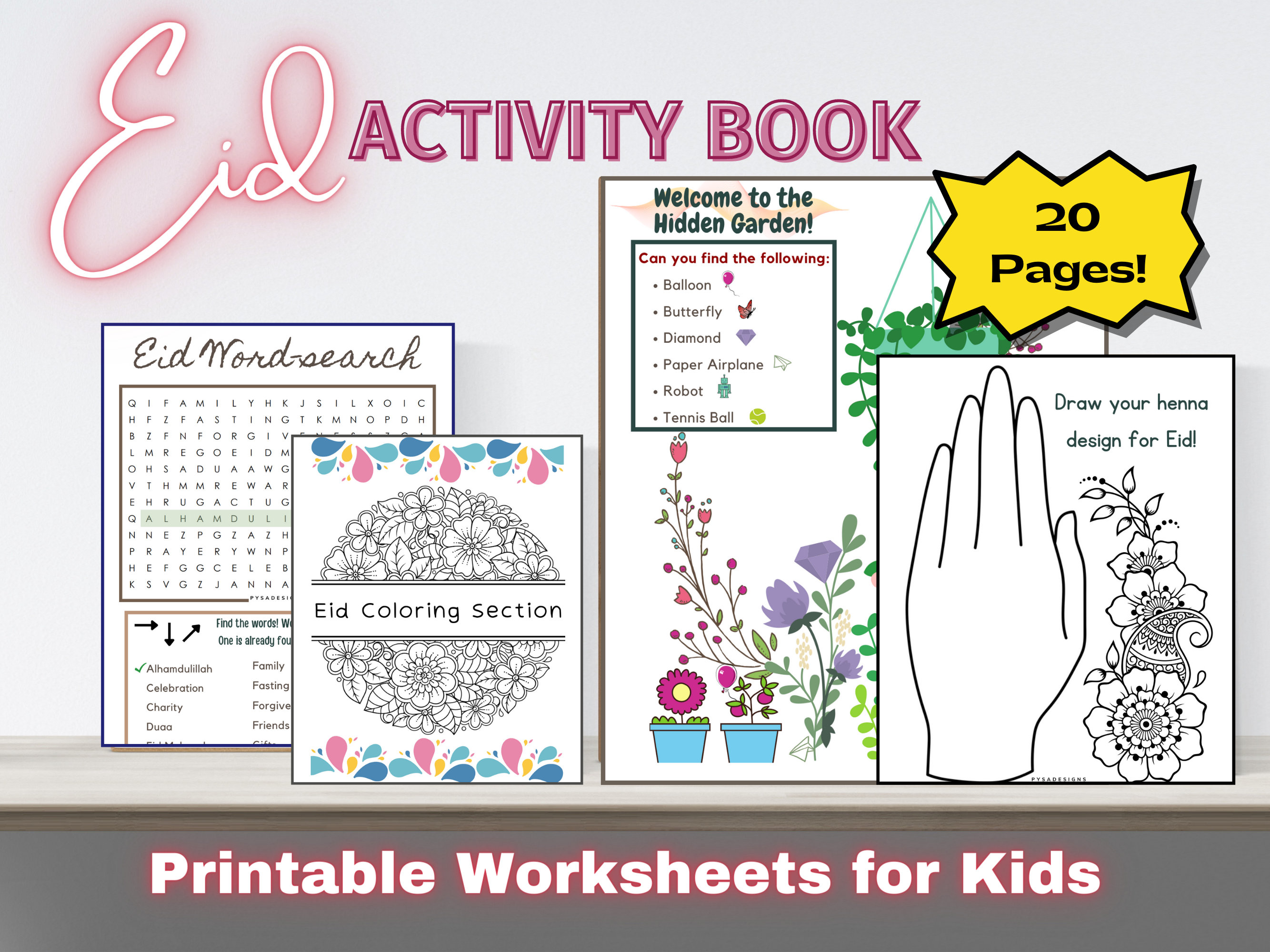 Eid Activity Book Eid Activities Muslim Kids Islamic Activities ...