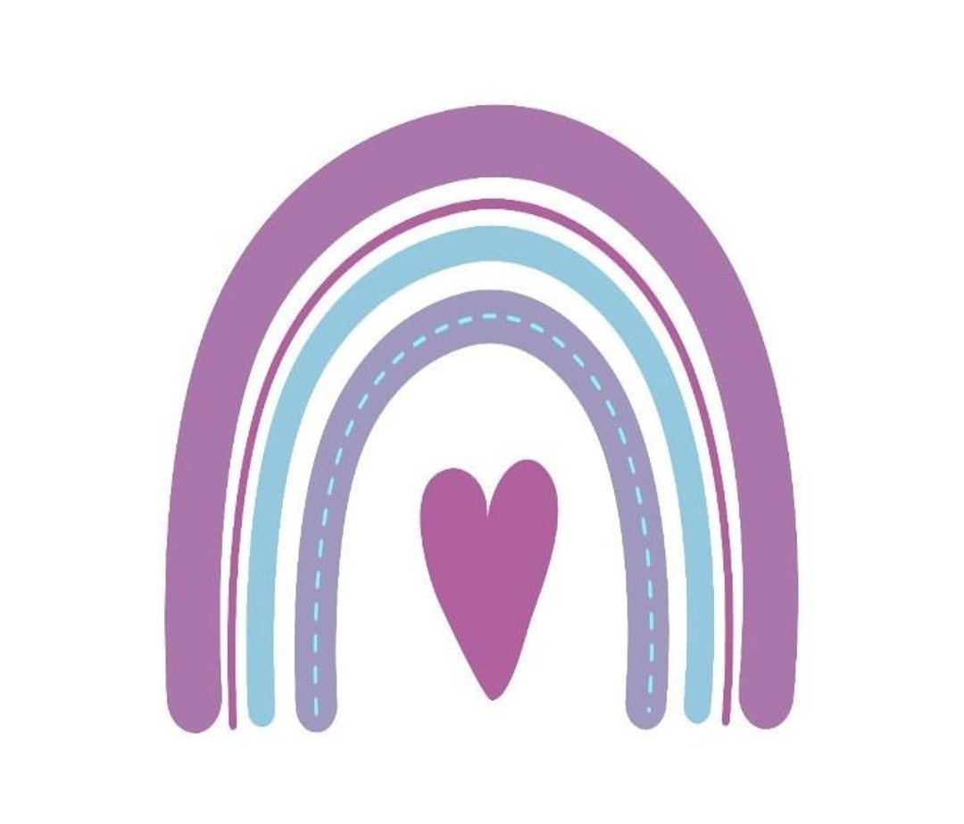 Purple Rainbow. Clipart. Rainbow. - Etsy