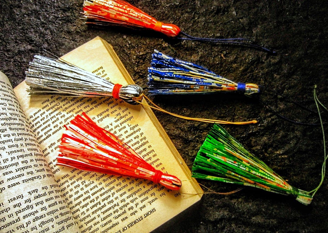 Recycled Plastic Tassels,summer Color Tassel,plastic Ornament,eco ...