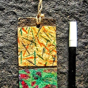Recycled Paper Stamp Bookmark.one Set Bookmark,colorful Recycled,stamp ...