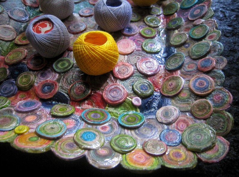 Paper Quilling Plate,eco Quilling,pretty Recycle,esthetic Plate,paper ...