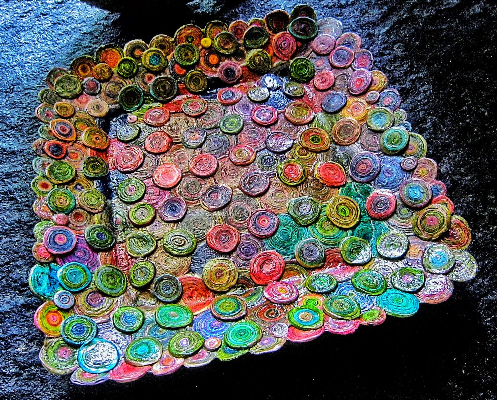 Recycle Paper Quilling Plate,paper Quilling,square Plate Decor,paper ...