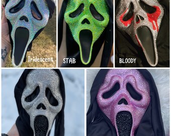 Bling Crystal Rhinestone ORIGINAL Scream Ghostface Mask With - Etsy