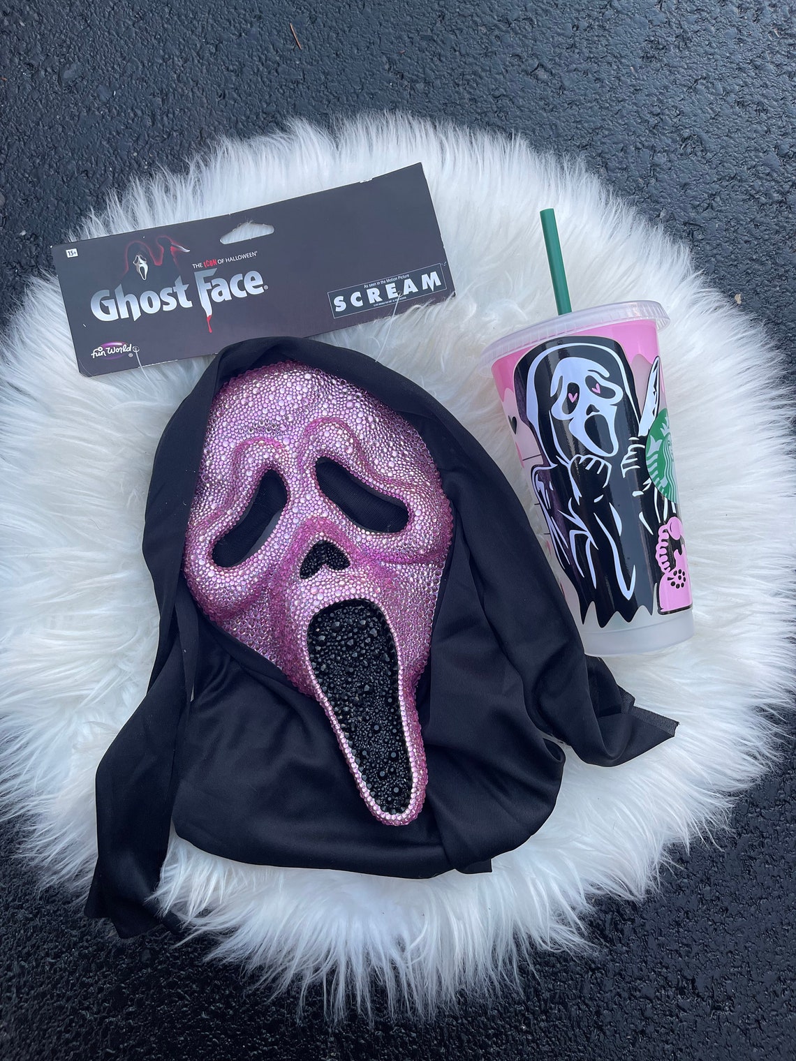 Bling Ghostface Scream Mask Bedazzled - Etsy