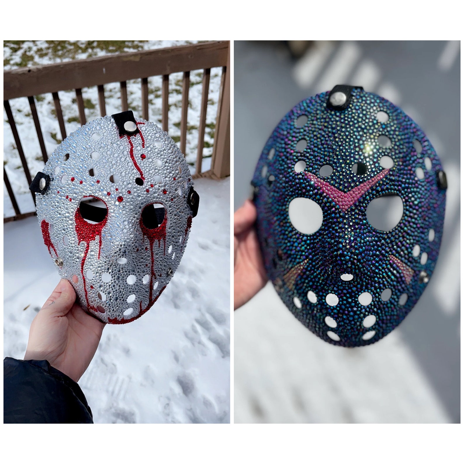 Bling Jason Mask Bedazzled Bloody Galaxy - Etsy