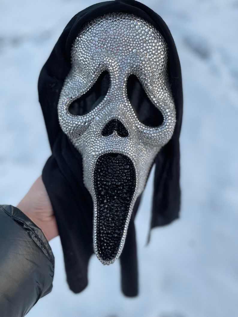 Masque Bling Ghostface Scream - Strass éblouissants cristallisés - Etsy ...