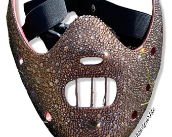 Hannibal Lecter Face Mask Latex Mask With Black Cotton Lining Scary ...