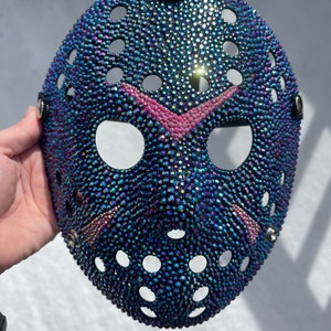 Bling Jason Mask- Bedazzled, Bloody, Galaxy - Etsy