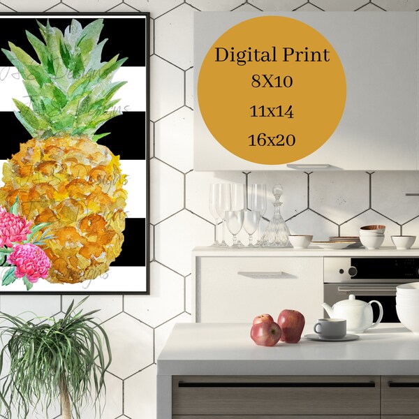 Pineapple Print - Etsy