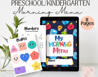 Morning Menu Printable Pack Morning Menu Bundle Morning Time Basket ...