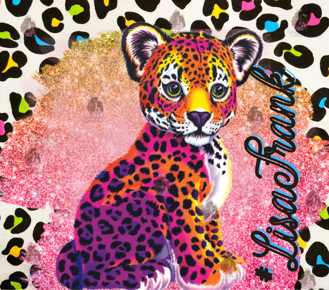 Lisa Frank Cartoon Tumbler, Sublimation Design Download, 80s Tumbler ...