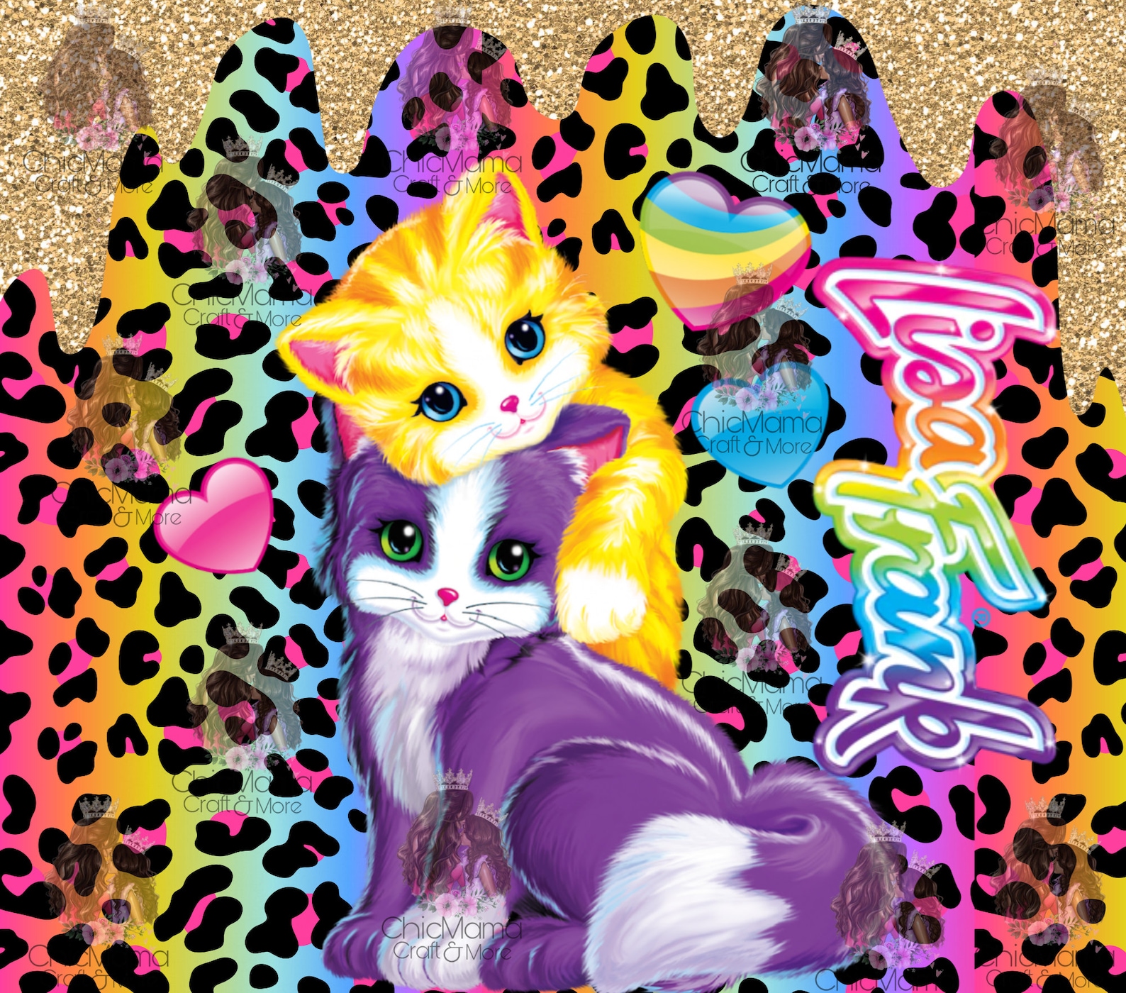 Lisa Frank Inspired 20oz Tumbler Sublimation Transfer, Lisa Frank ...