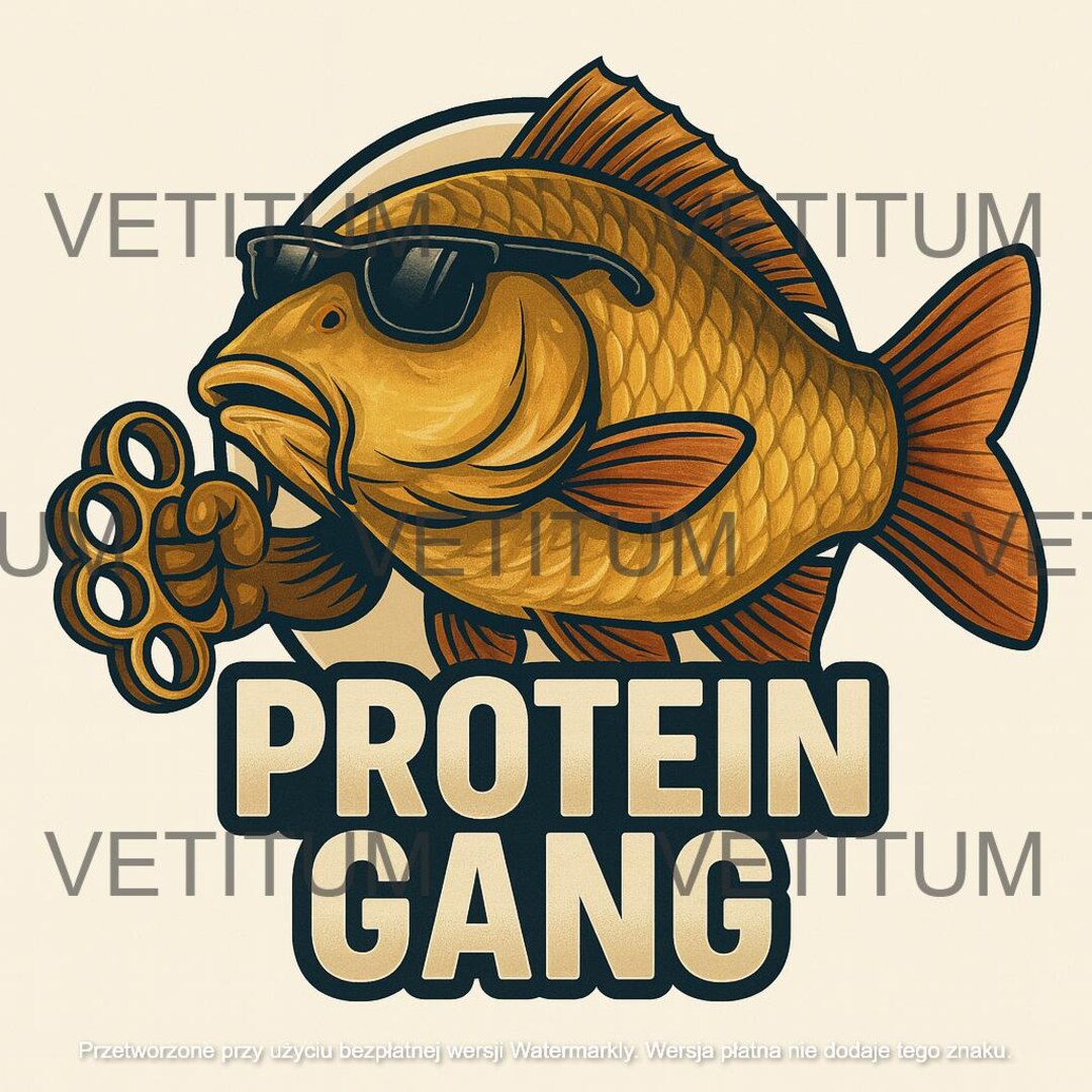 Protein Gang Carp PNG | Funny Cartoon Carp With Brass Knuckles ...