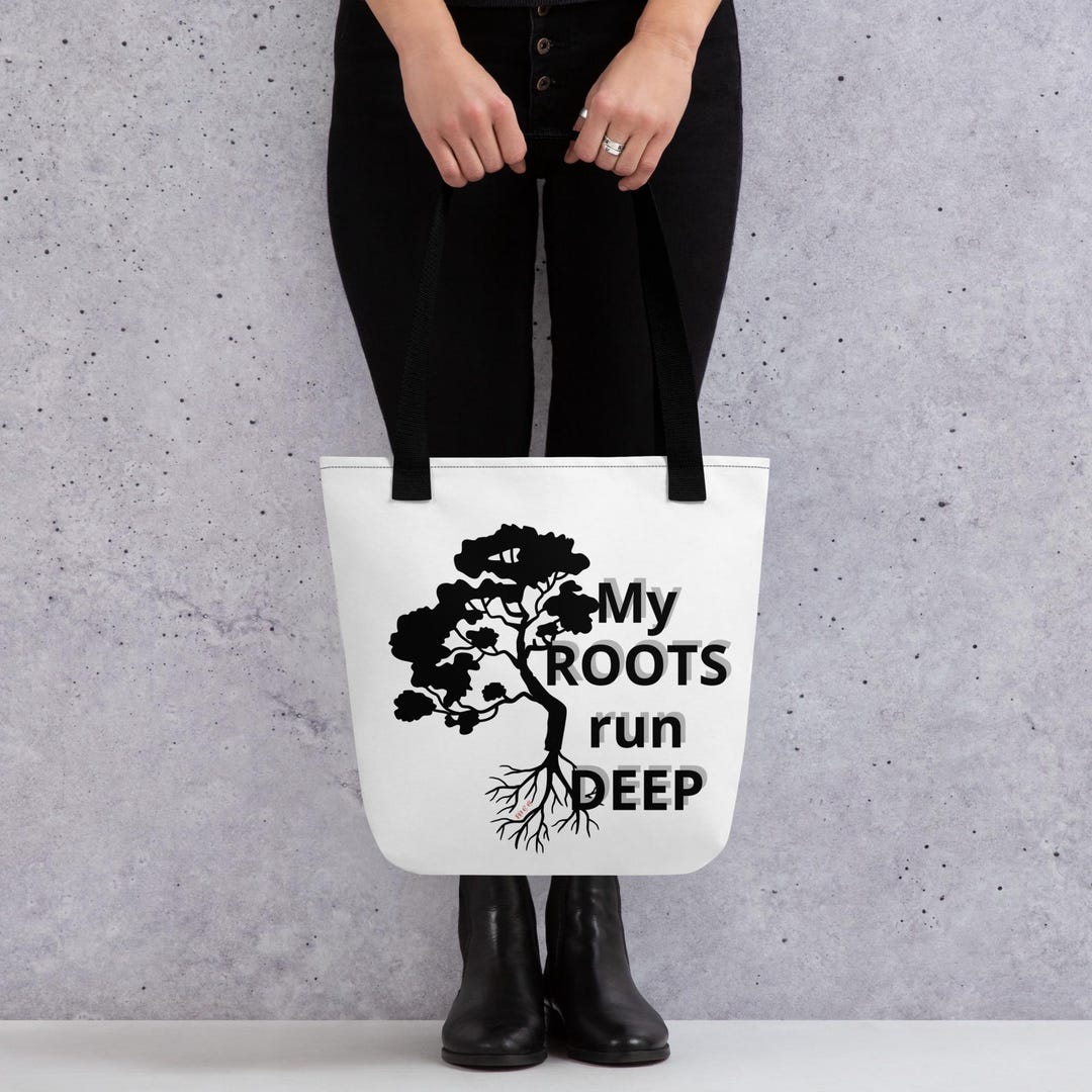 My Roots Run Deep Tote Bag, Family Tree Tote Bag, Tote Bag, My Roots ...