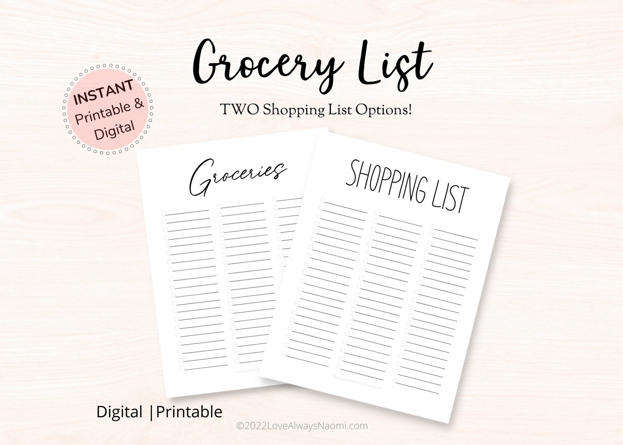 Grocery List, Shopping List - Etsy