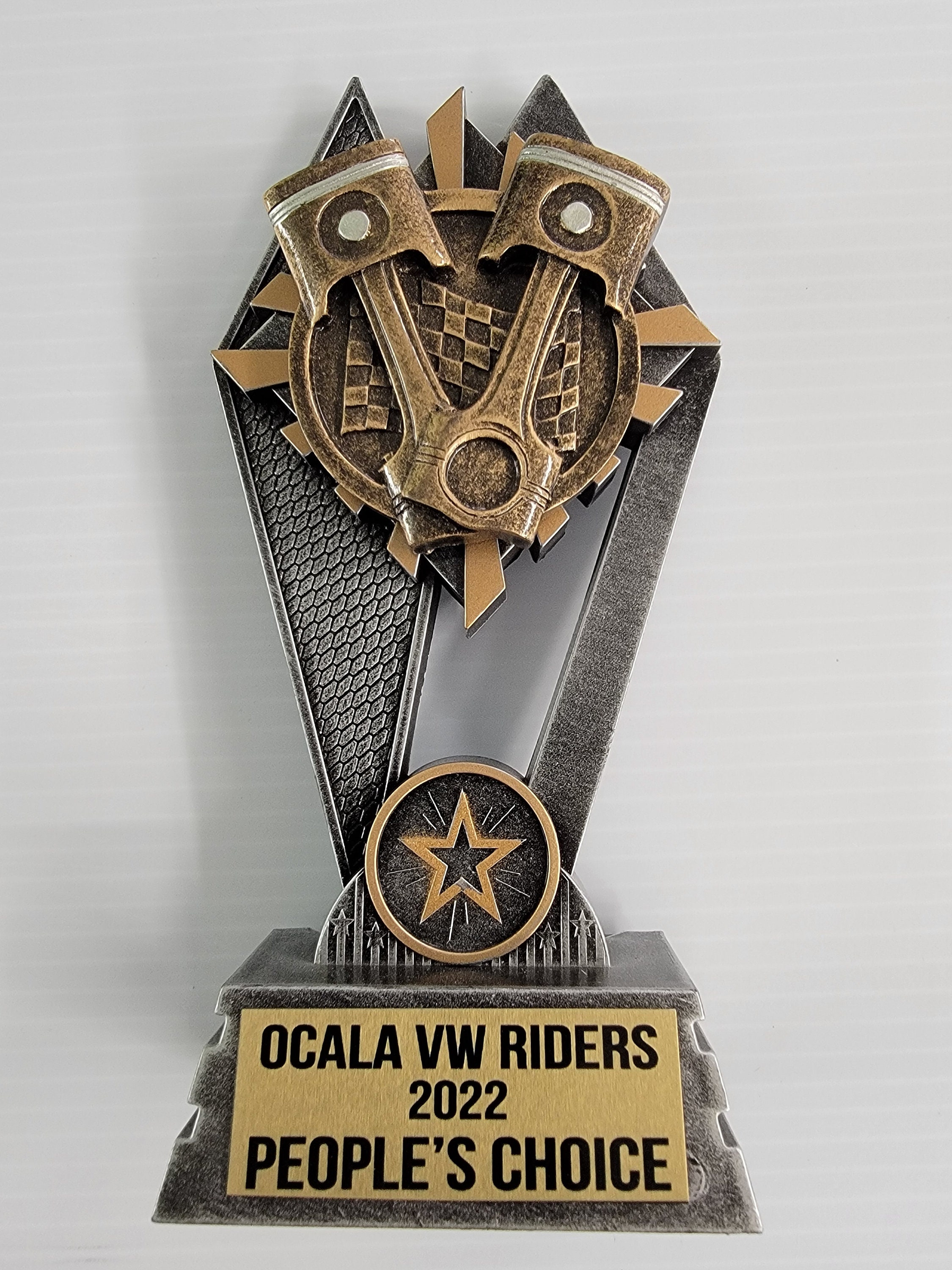 3D Piston Car Show Trophy, Personalized Resin Award - Etsy