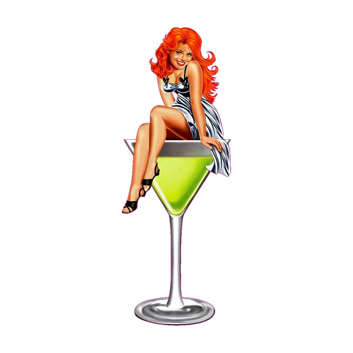 Lady In Martini Glass Download Martini Lady Download Full Color Download Drinking Lady