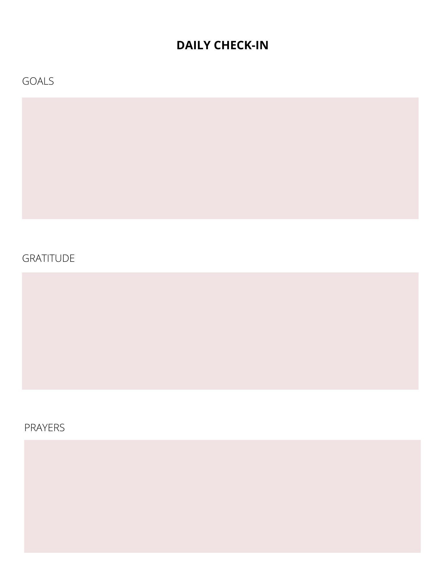 Therapy and Coaching Daily Check-in Worksheet - Etsy