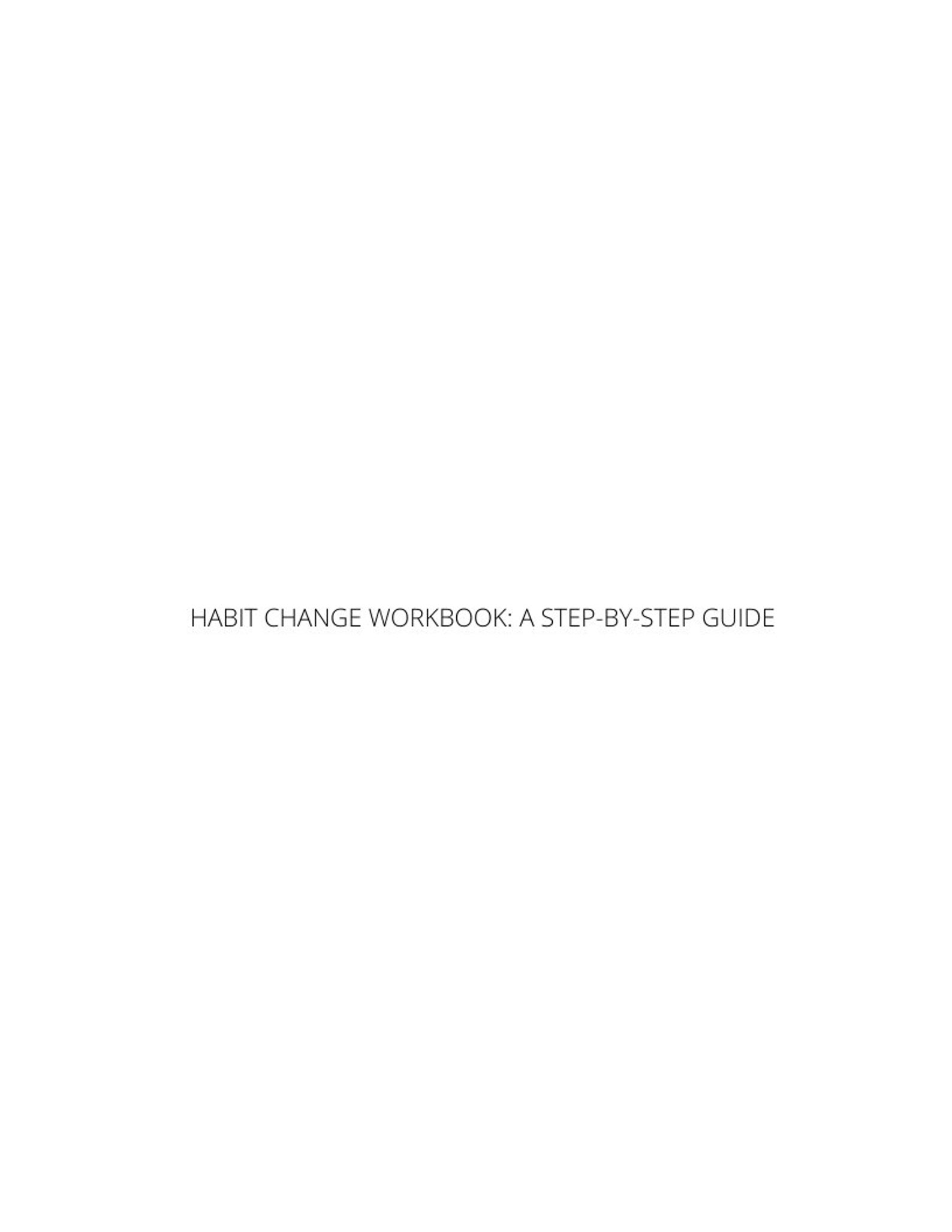 Therapy and Coaching Habit Change Worksheets - Etsy