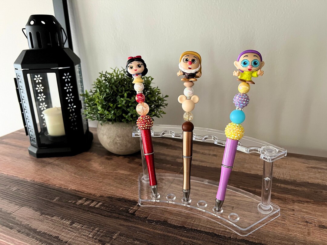 Snow White Queen Dwarf Beaded Character Ballpoint Pen, Parks Autograph ...