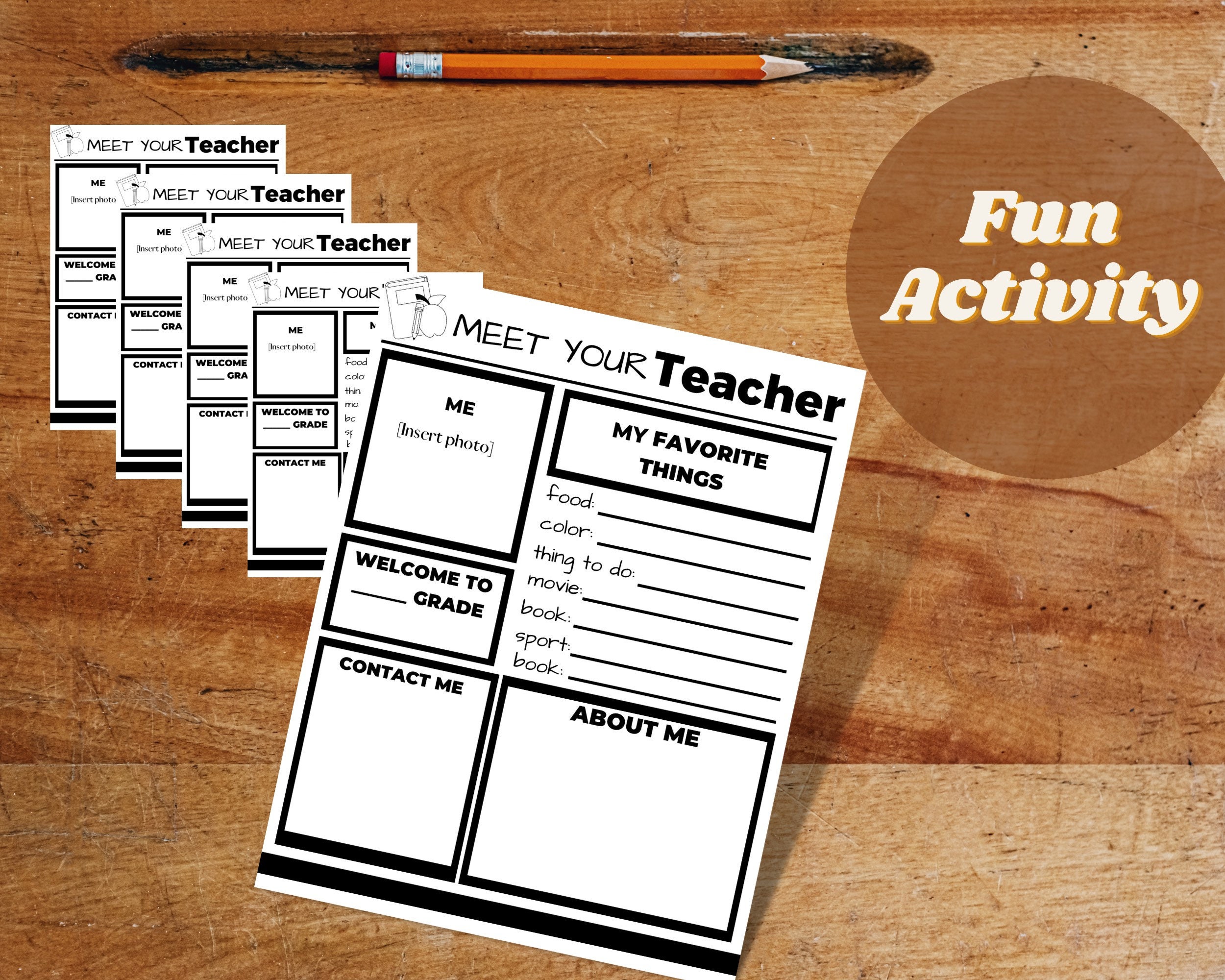 MEET THE TEACHER Printable Teacher Door Sign Meet the - Etsy