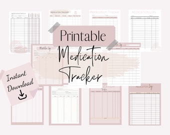 MEDICATION TRACKER PRINTABLE Template Bullet Journal Sheet - Etsy