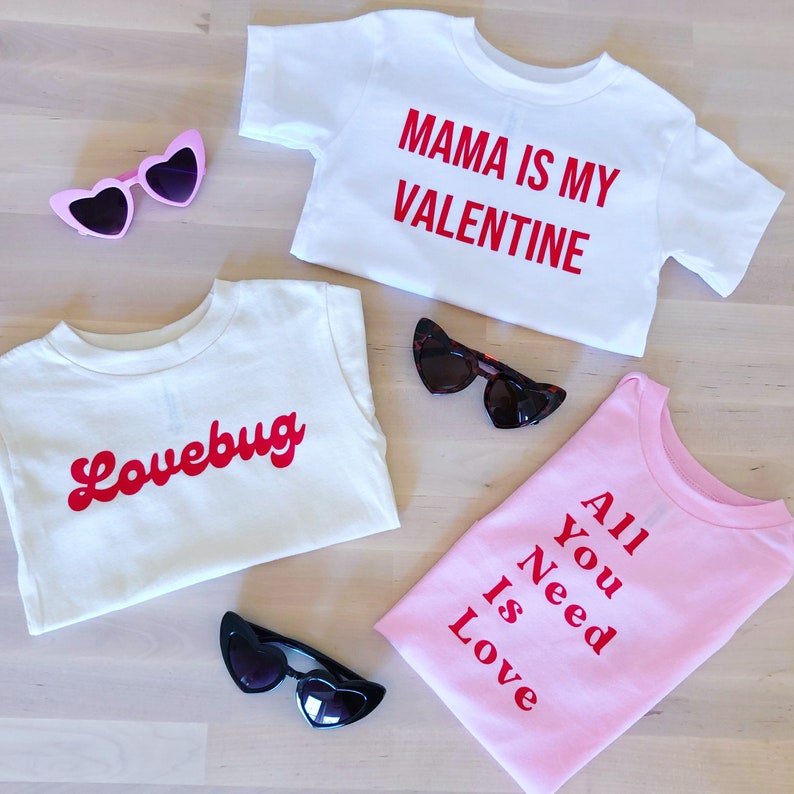 Kids Valentines Day T-shirt - Etsy