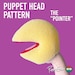 Foam Puppet Head Pattern "pointer" - Etsy