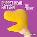Foam Puppet Head Pattern "deeno" - Etsy