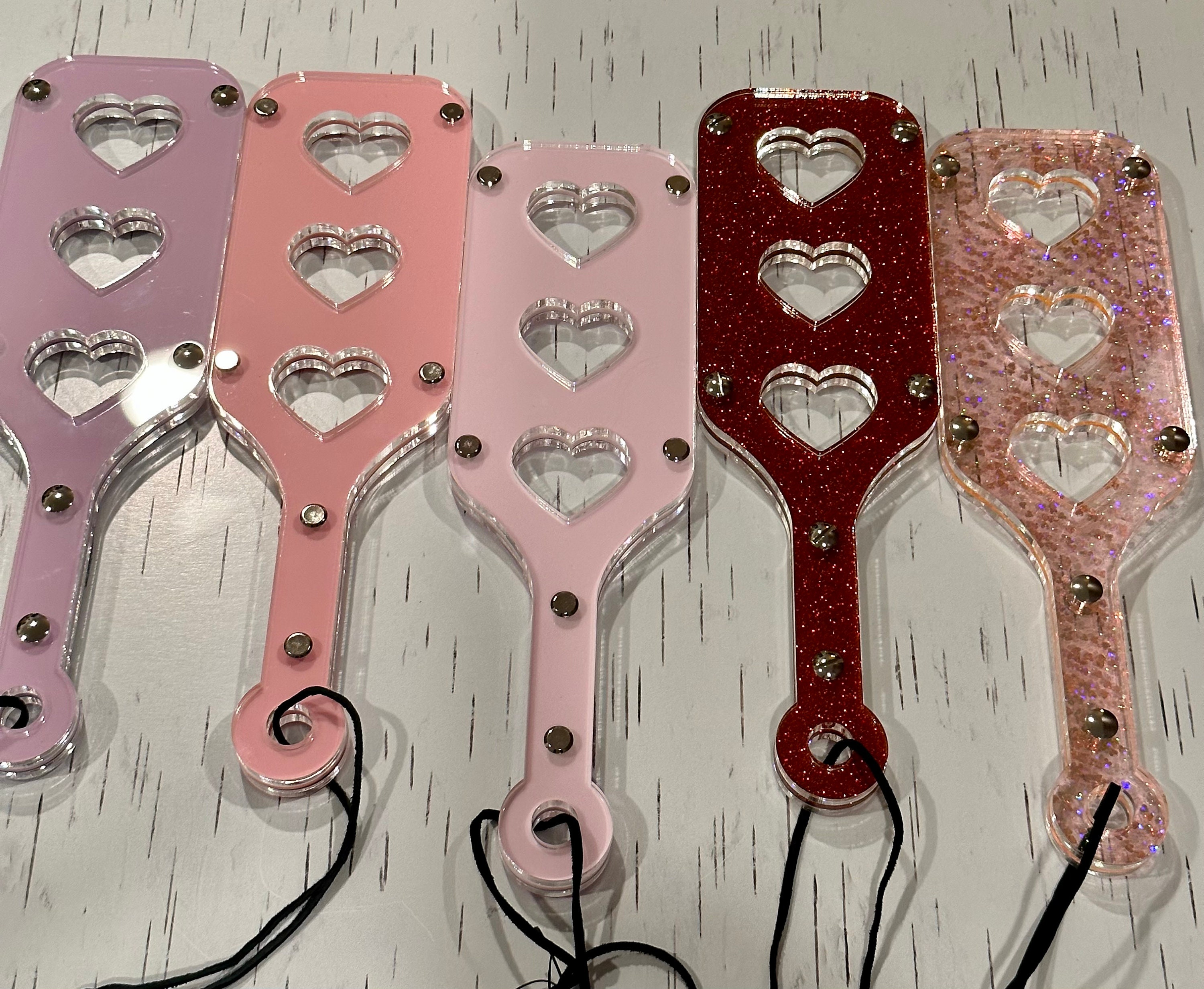 Bleeding Heart Acrylic Spanking Paddle, Acrylic Paddle, BDSM Paddle ...