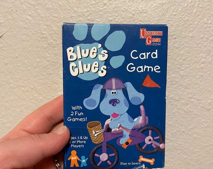 Blue's Clues Card Game Vintage 1998 Nick JR - Etsy