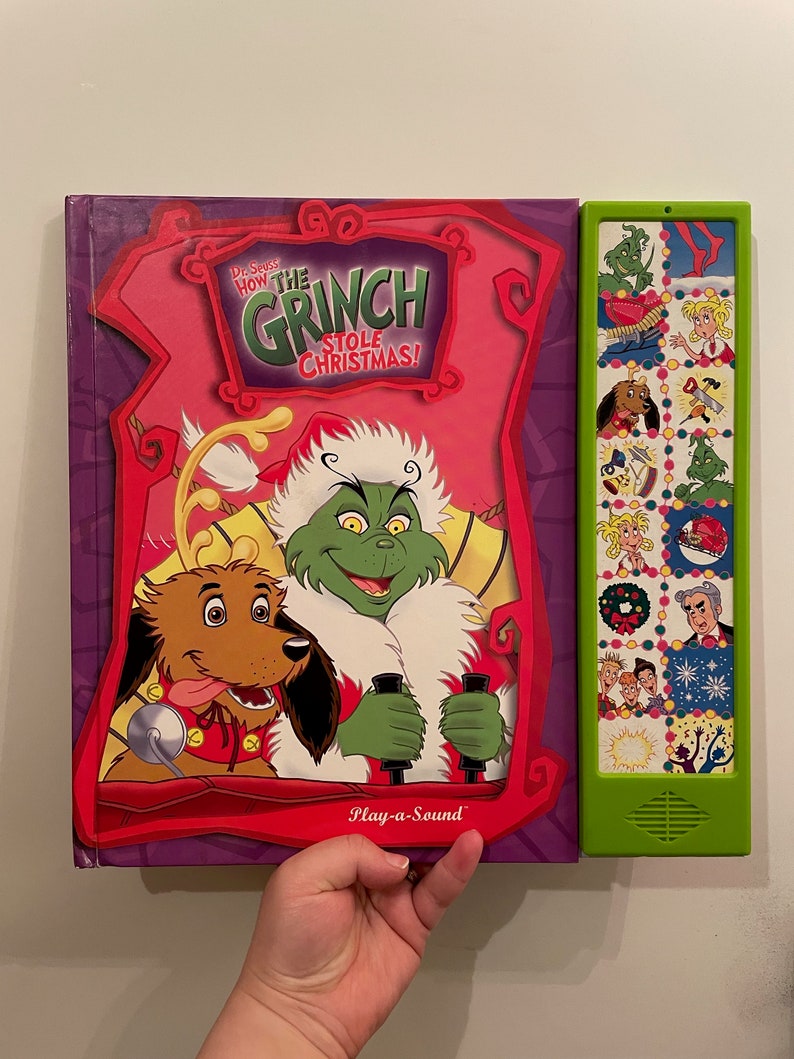 WORKING Dr. Seuss How the Grinch Stole Christmas Play a Sound Hardcover ...
