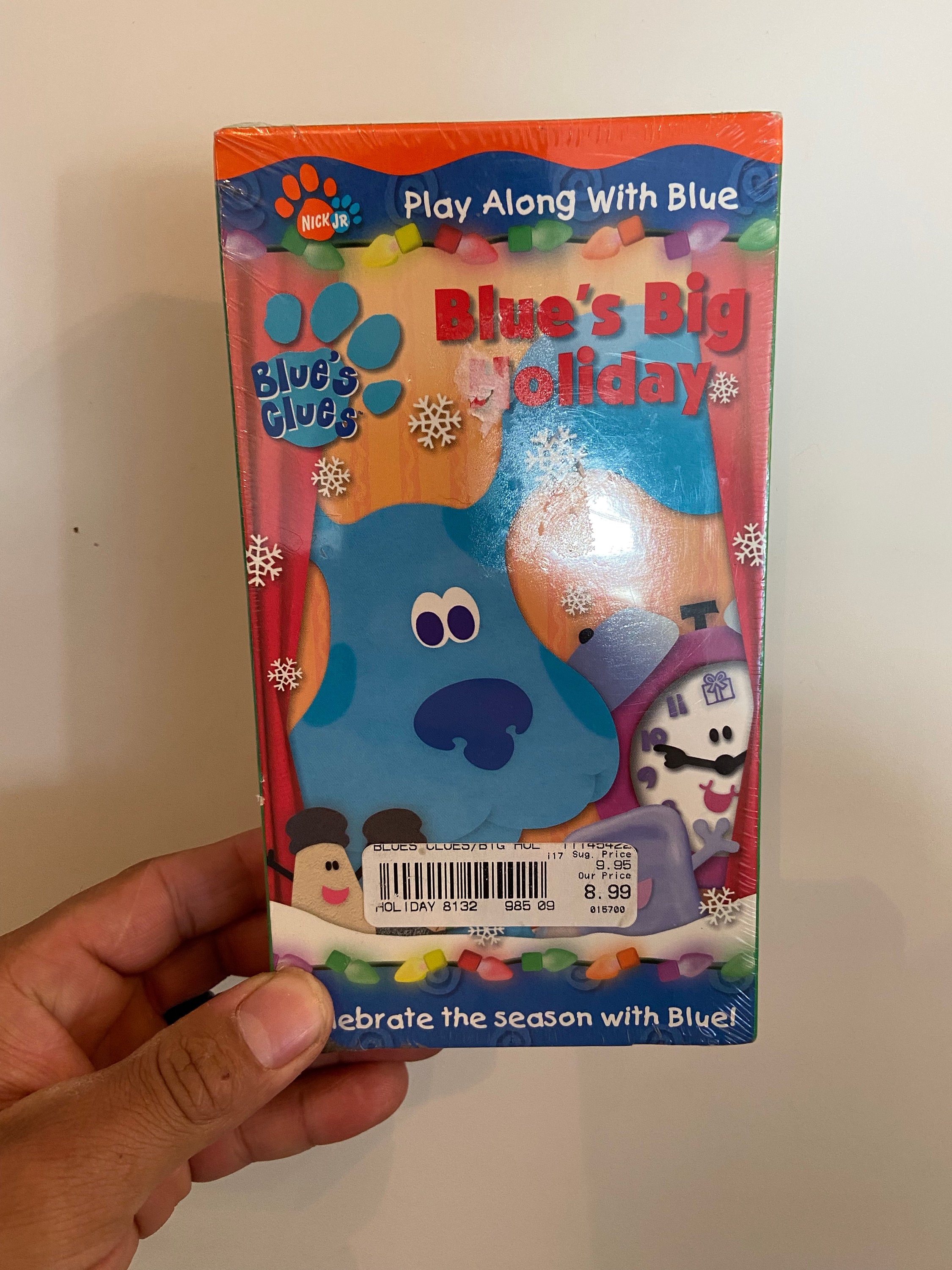 Blue's Big Holiday Play Along With Blue VHS 2001 - Etsy