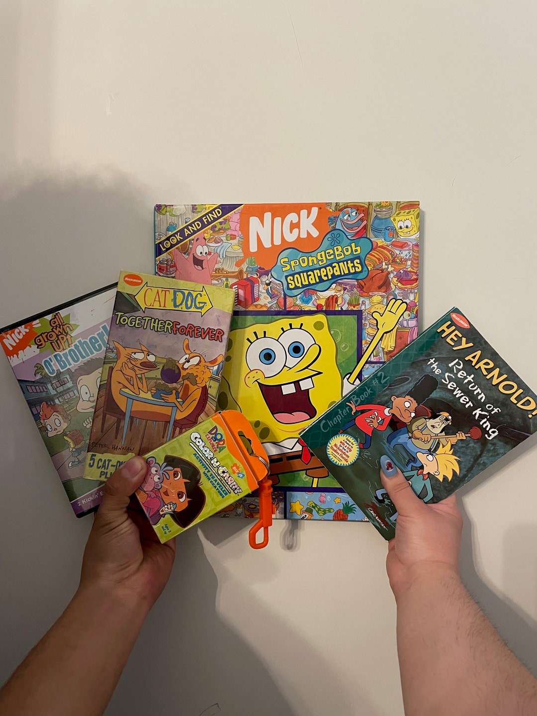 Nickelodeon Bundle Sponge Bob, Hey Arnold, Dora and Cat and Dog - Etsy