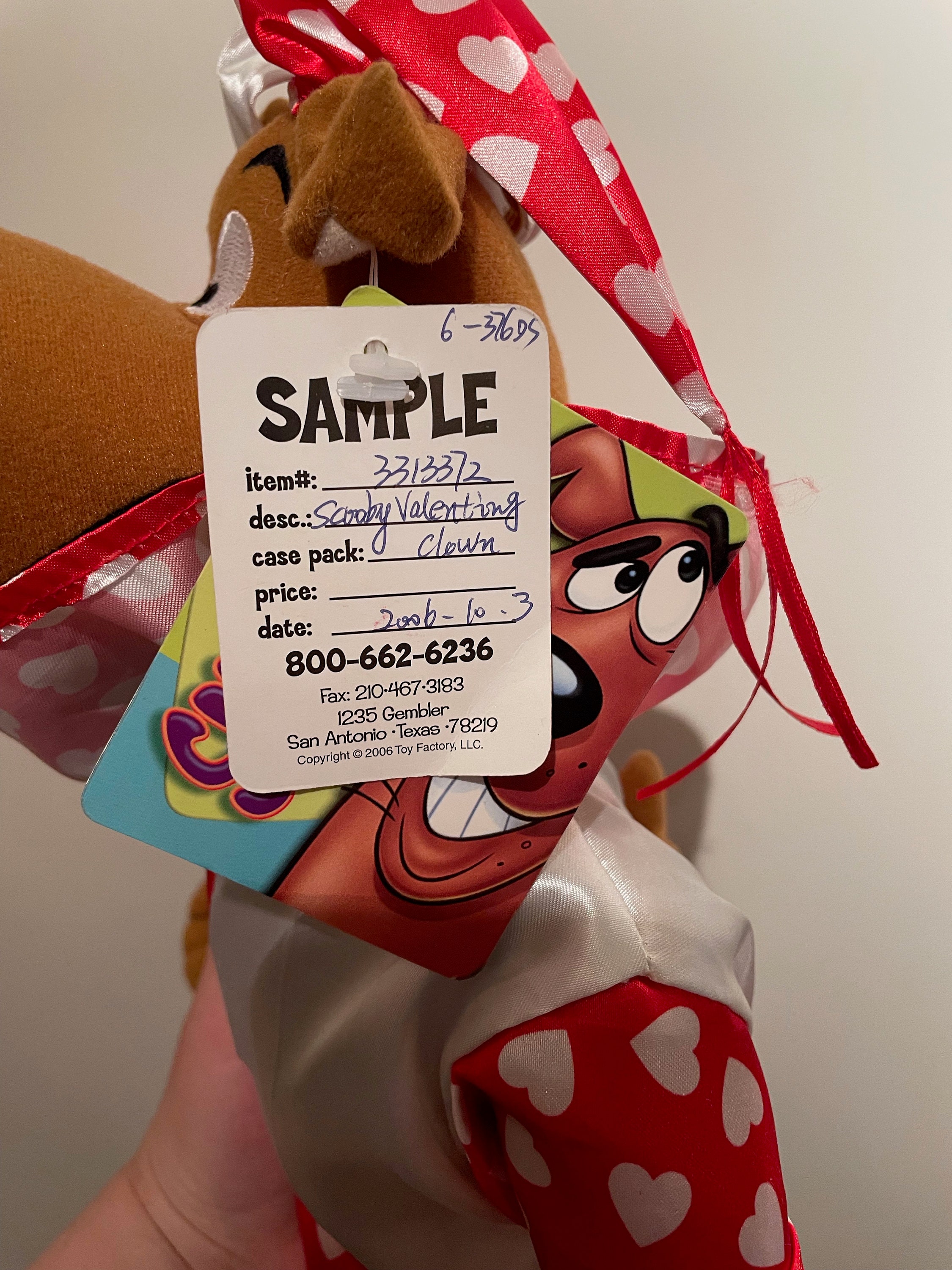 Cartoon Network Scooby-doo Heart Clown Plush Toy Factory - Etsy