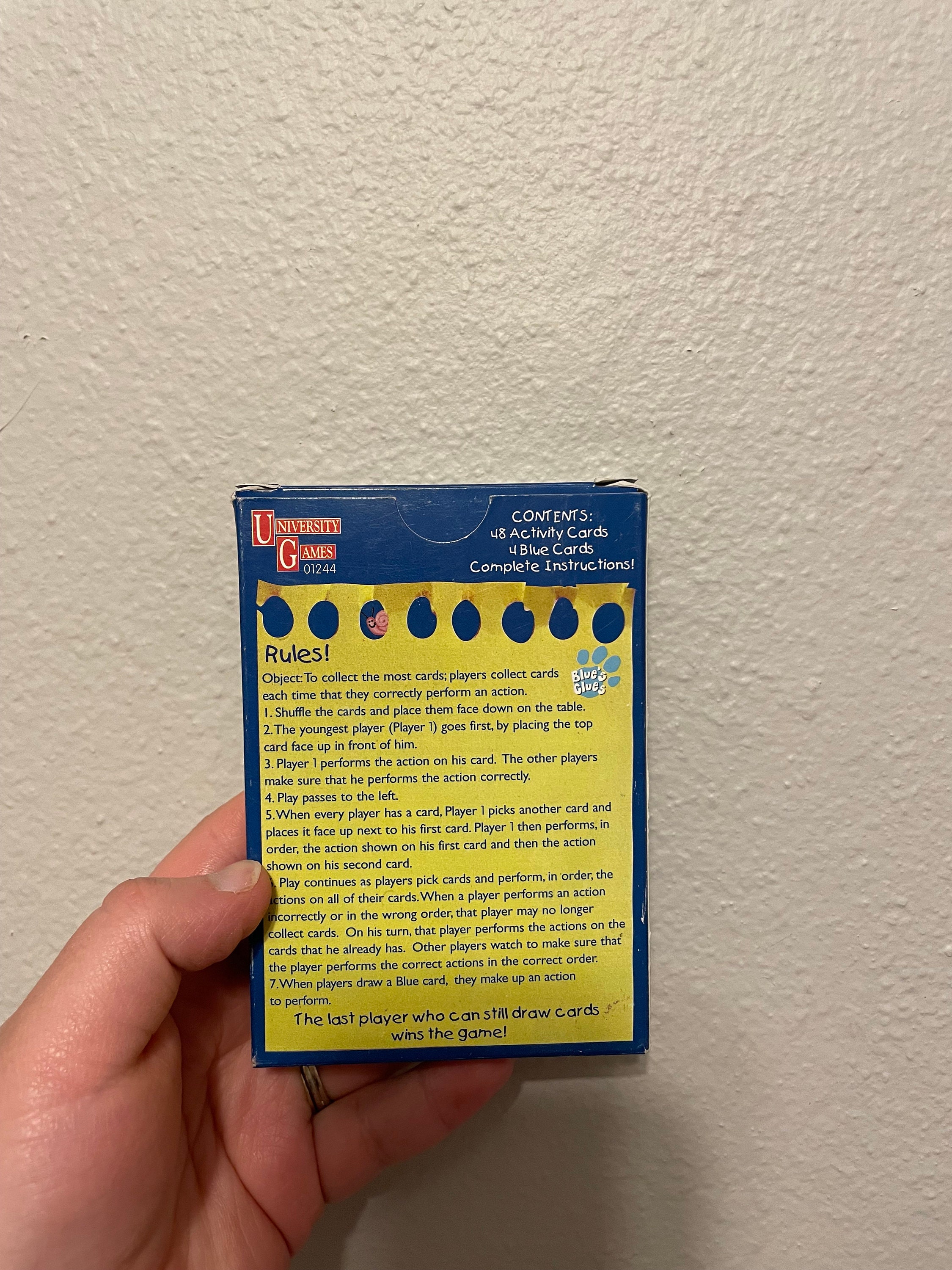Blue's Clues Card Game Vintage 1998 Nick JR - Etsy