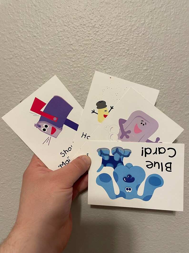 Blue's Clues Card Game Vintage 1998 Nick JR - Etsy