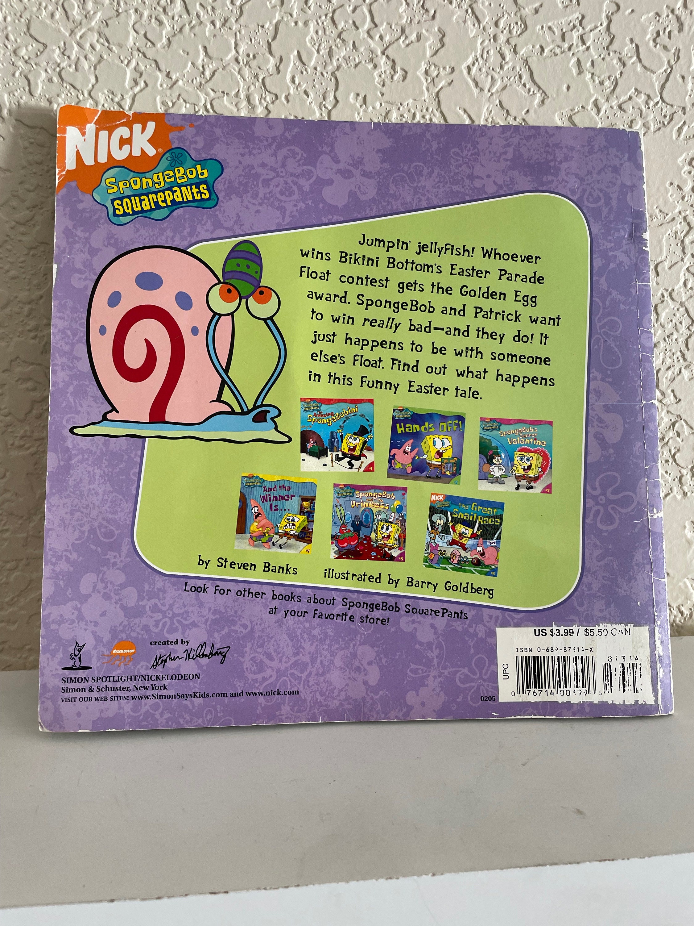 Nickelodeon Spongebob's Easter Parade Paperback Book - Etsy
