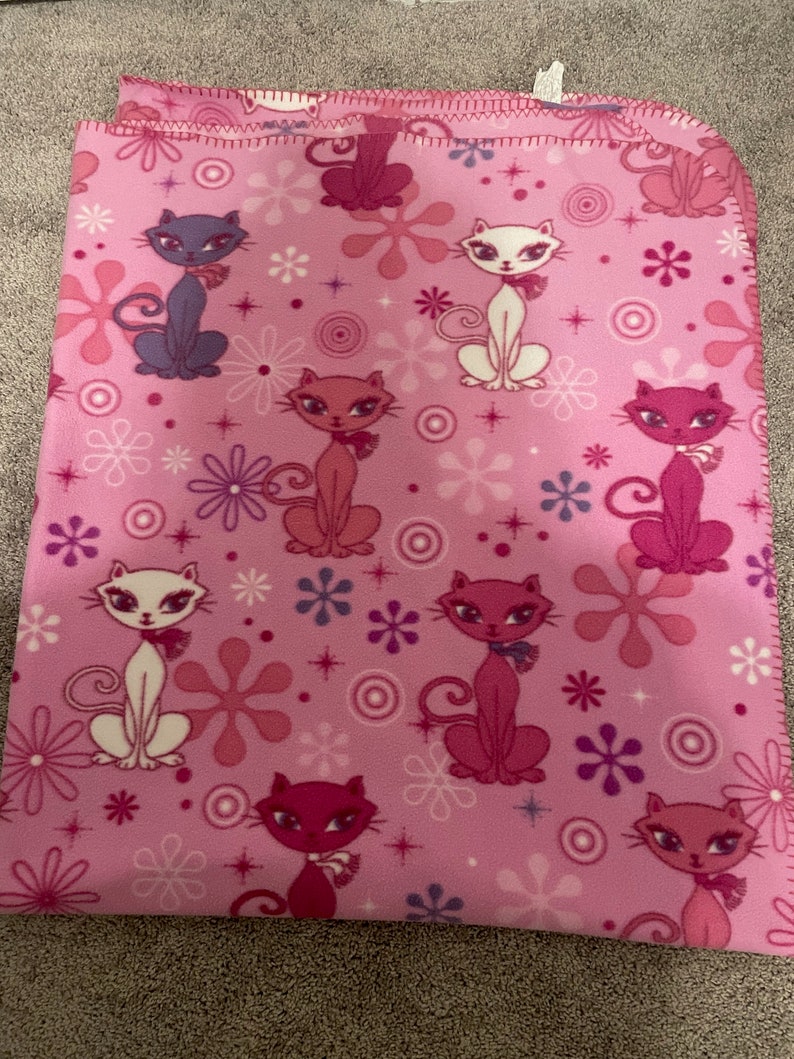 Y2K Cats Pink and Purple Blanket - Etsy