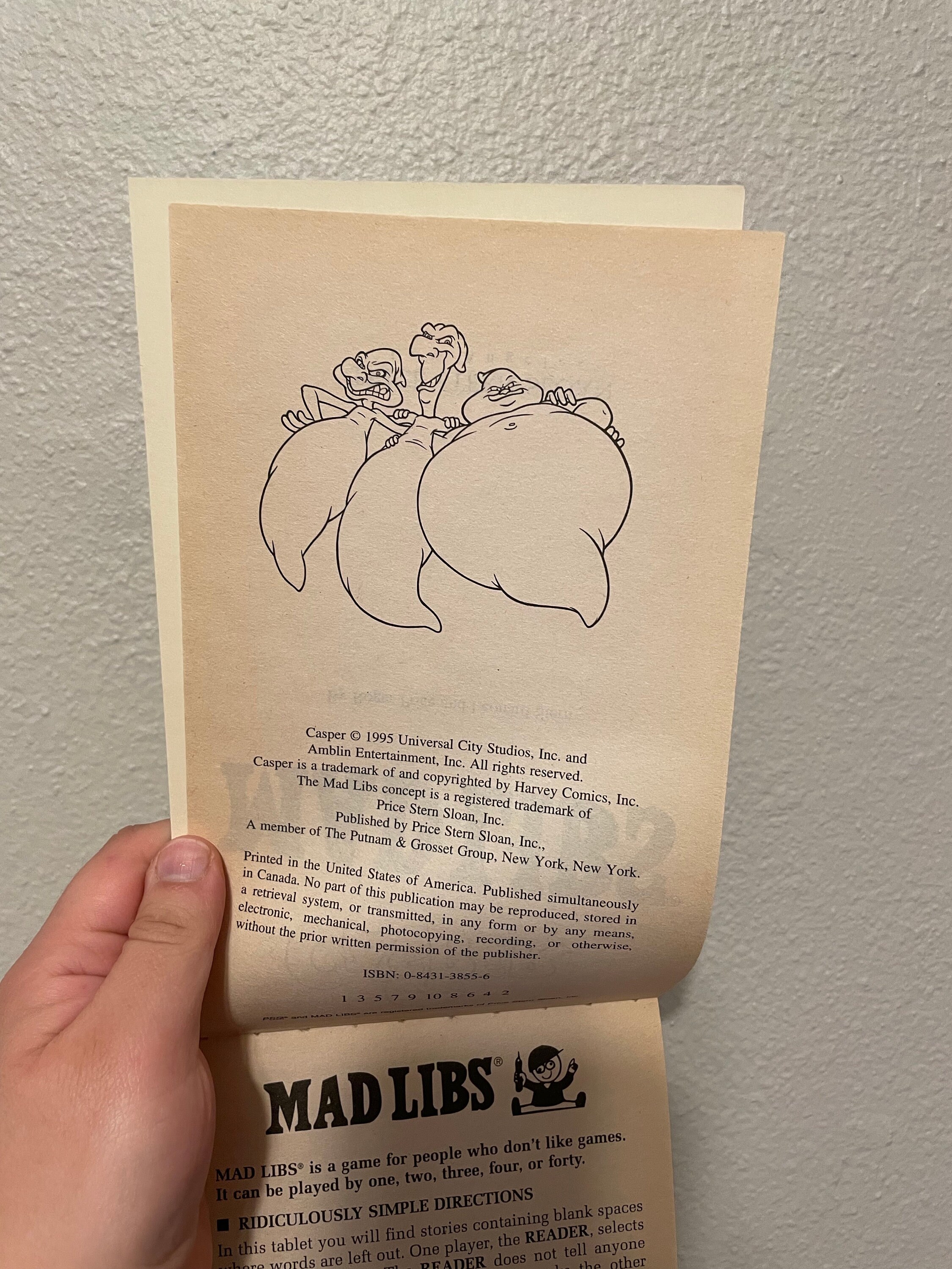 Caper the Friendly Ghost Mad Libs From 1995 by Roger Price and Leonard ...