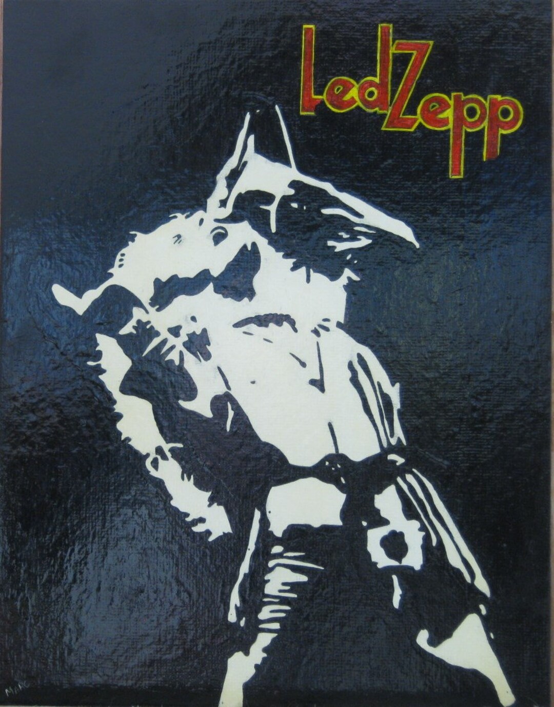 Robert Plant - Led Zeppelin - Original Pen & Ink Drawing - Including ...