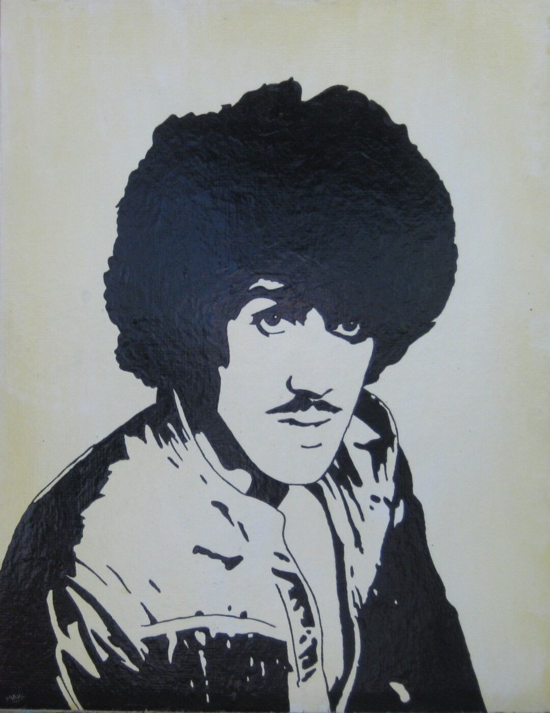 Phil Lynott of Thin Lizzy - Original Pen & Ink Drawing on Panel ...